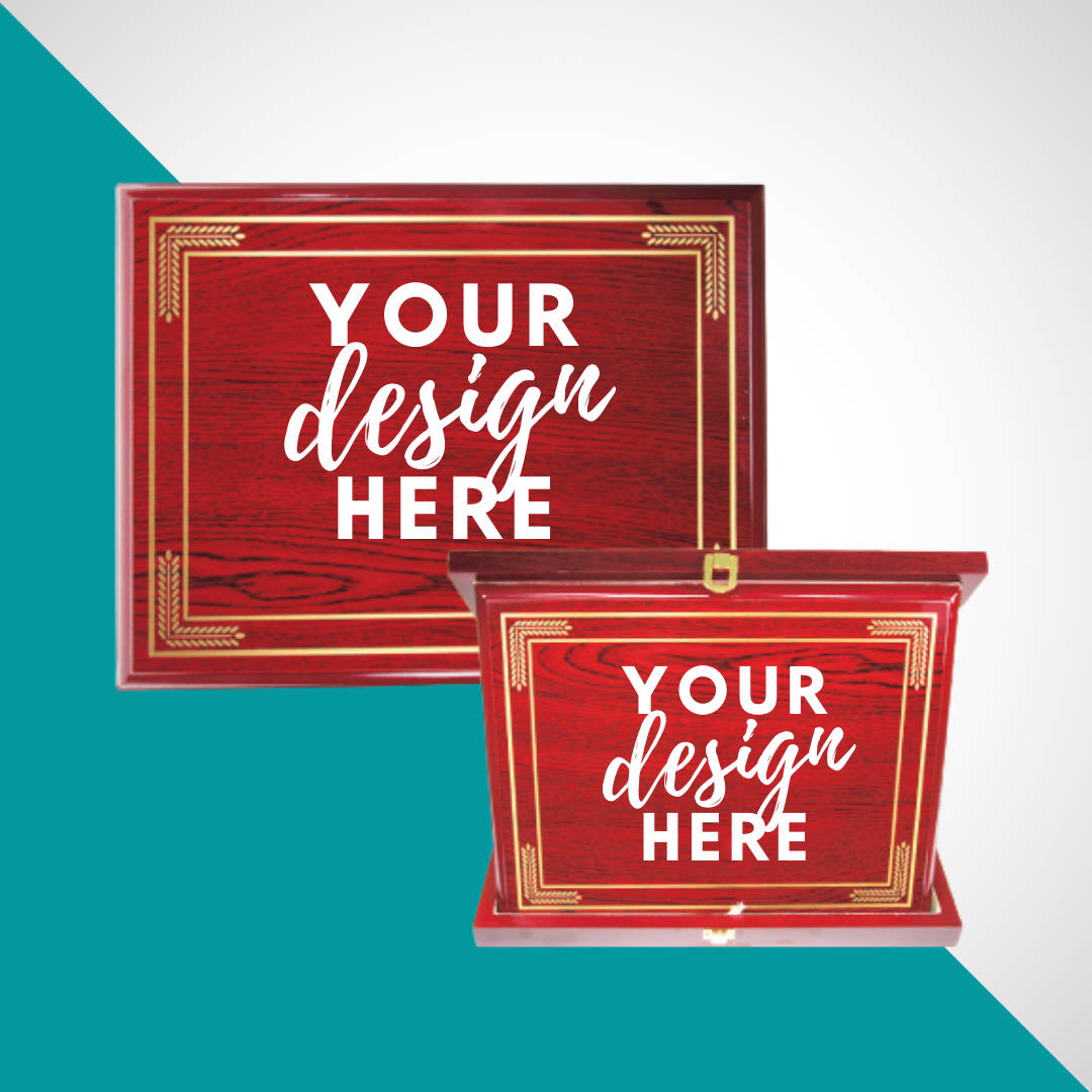 Wooden Plaque with Wooden Box Landscape Online in Dubai UAE